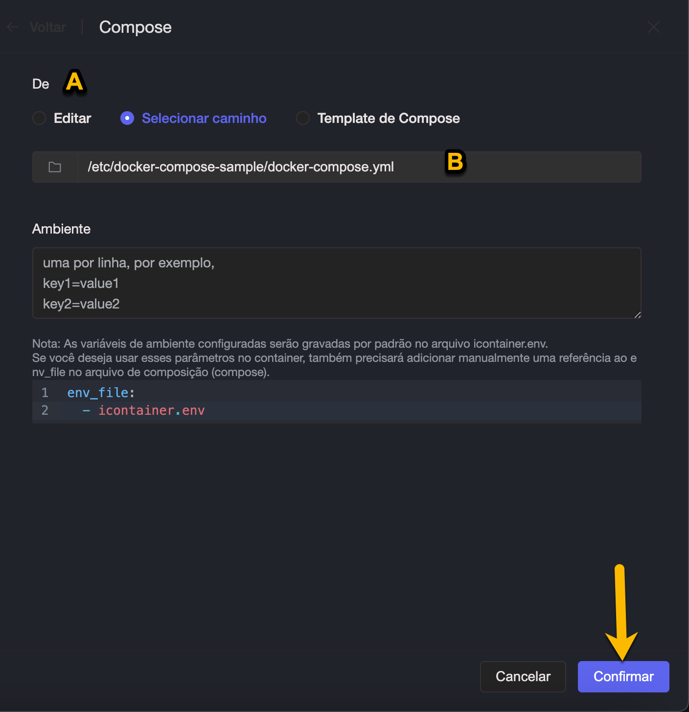 Gerenciamento de Arquivos Docker Compose | iContainer