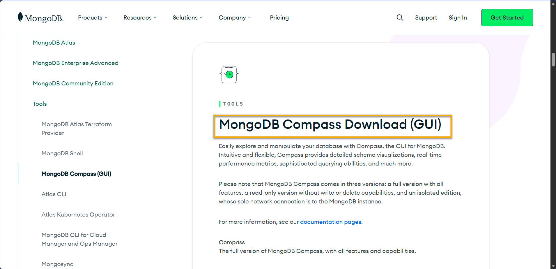 Como usar o MongoDB Compass com o ICP | iContainer